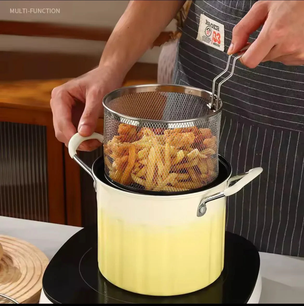 3 Liter Deep Fryer for Home with Filter & Skewer Function | Clarify.pk