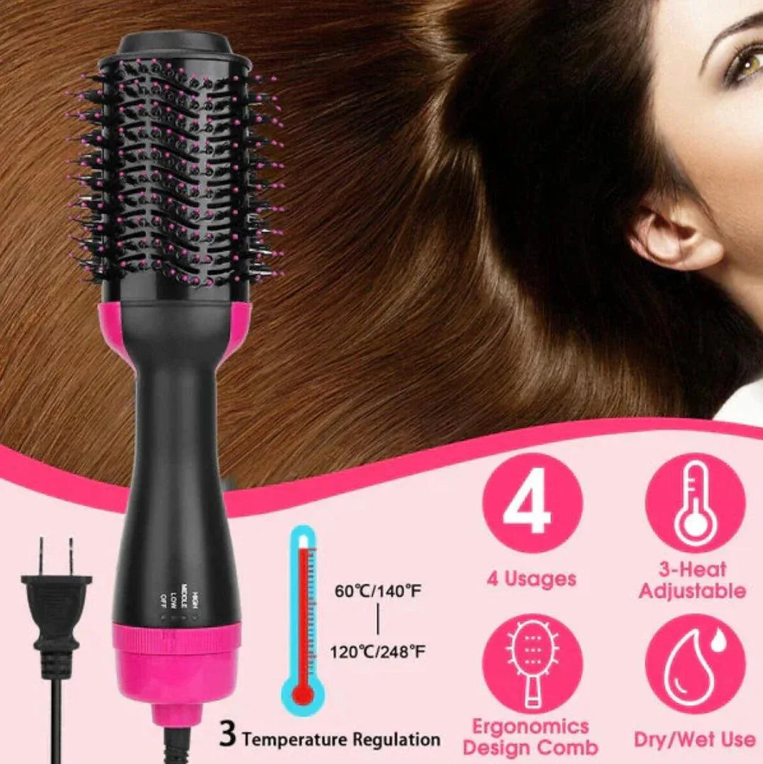 Hot Air Brush 3-in-1 for Effortless Blow Drying, Styling & Volumizing – Clarify.pk