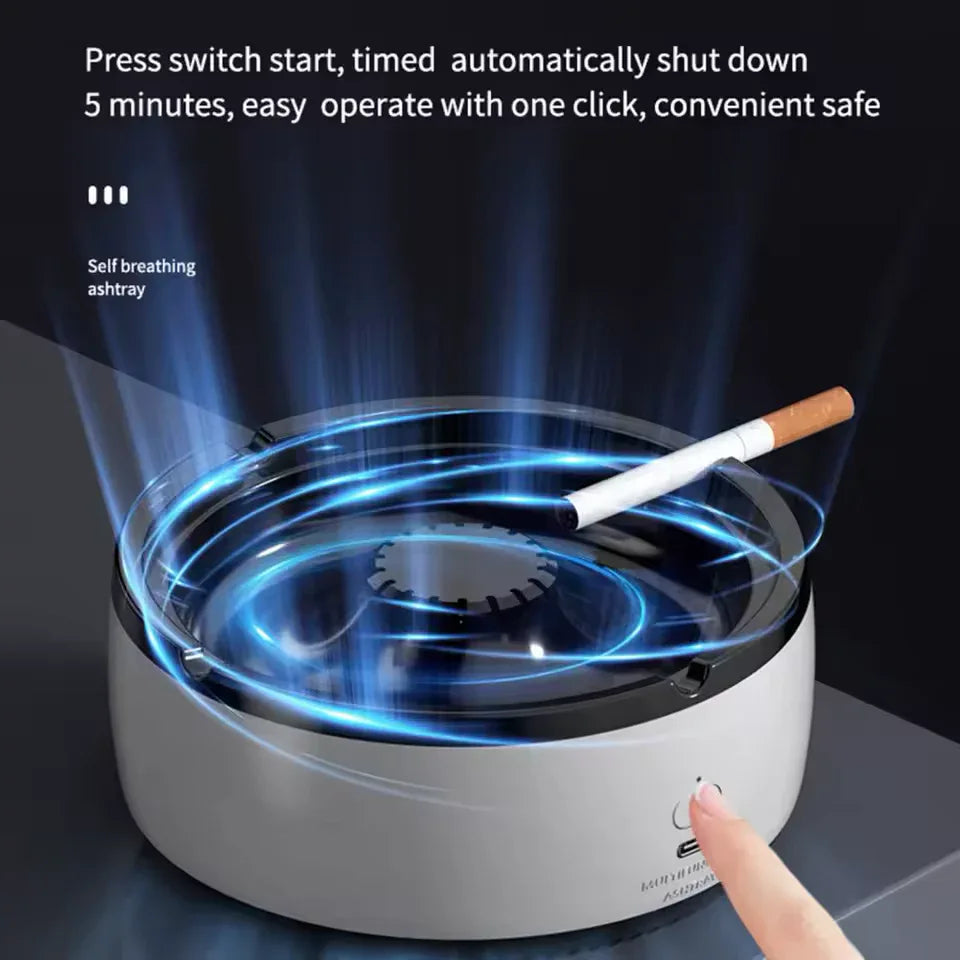 Rechargeable Ashtray Extinguisher – Smokeless Air Purifier | Clarify.pk