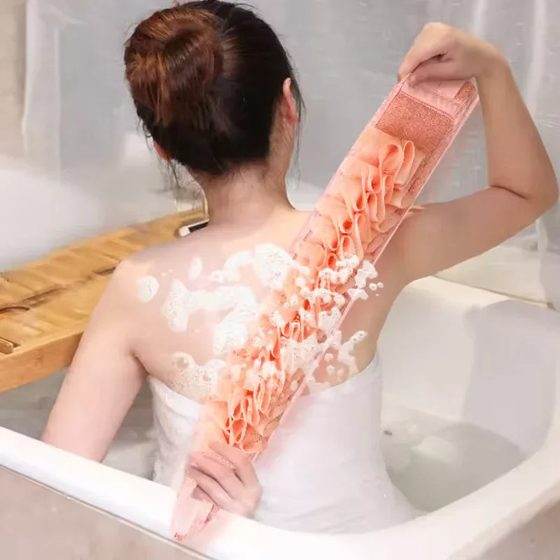 2-in-1 Shower Back Scrubber & Bath Belt | Clarify.pk