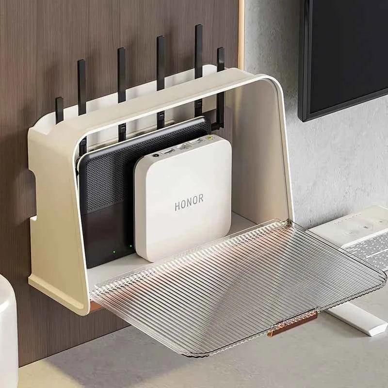 Wall-mounted WiFi Router Shelf for Space-Saving Convenience and Style ...