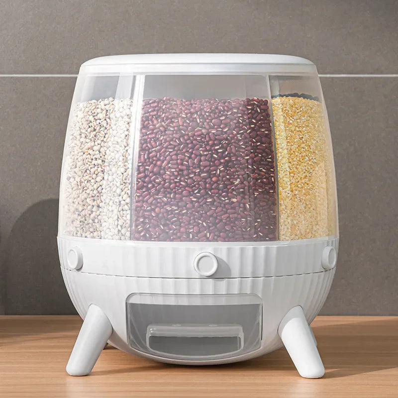 Rice Storage Container Box 10-20ML Sealed Rotary Grain Bin |Clarify.pk