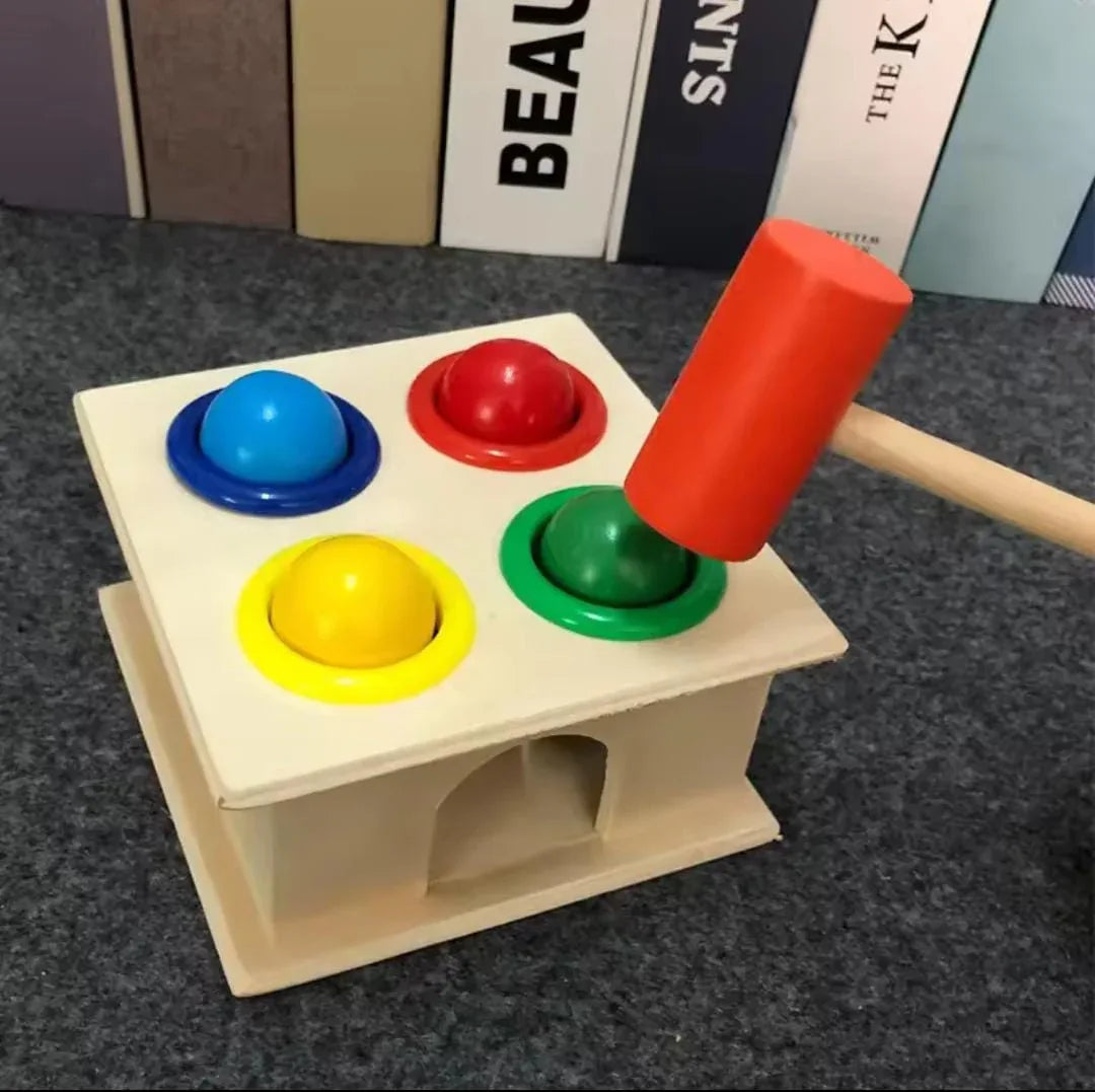 Wooden Hammer Toy – Early Education Game for Kids | Clarify.pk